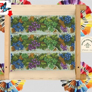 Sampler Cross Stitch Pattern Grape Vintage Cross Stitch - Etsy