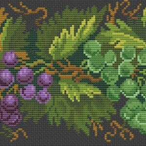Sampler Cross Stitch Pattern Grape Vintage Cross Stitch - Etsy