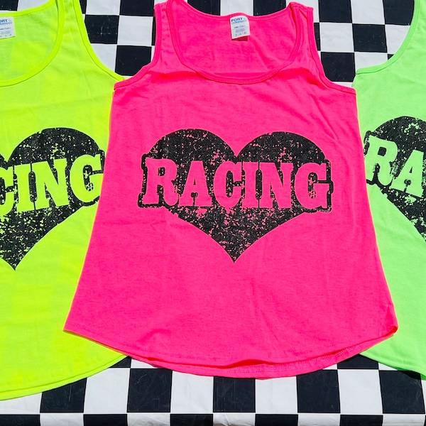 Neon Pink Tank Top - Etsy