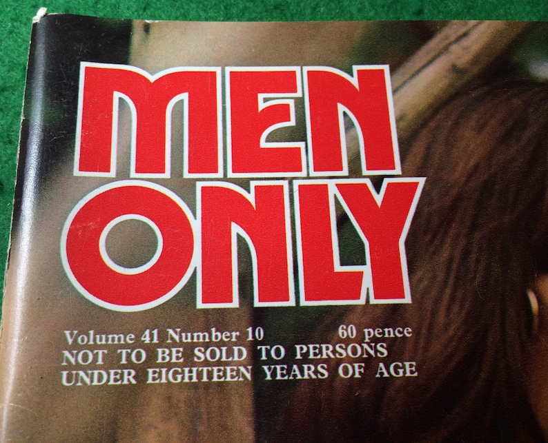 Vintage Glamour Magazine Men Only Volume 41 Number 10 Etsy Uk