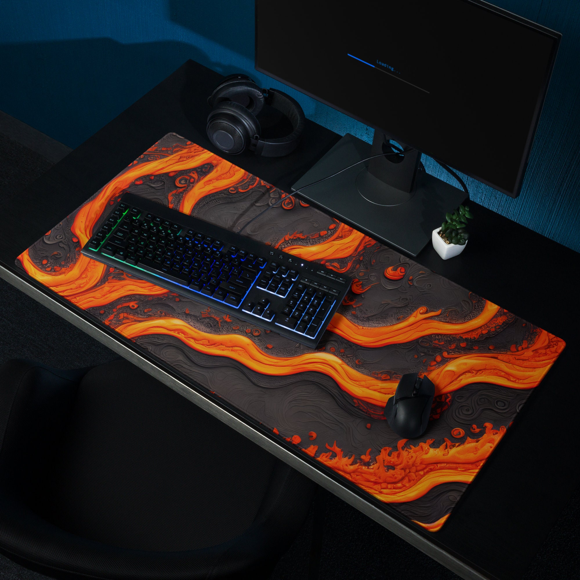 Lava Desk Mat, Gaming Mouse Pad, Large Desk Pad, Desk Protector, Gaming ...