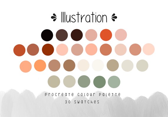 Procreate Color Palette Illustration Swatches Ipad Art - Etsy