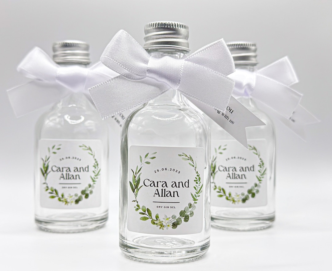 Wedding Favours Miniature Spirit Bottles 50mls - Etsy