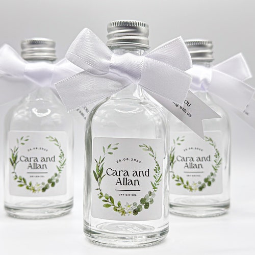 Wedding Favours Miniature Spirit Bottles 50mls - Etsy