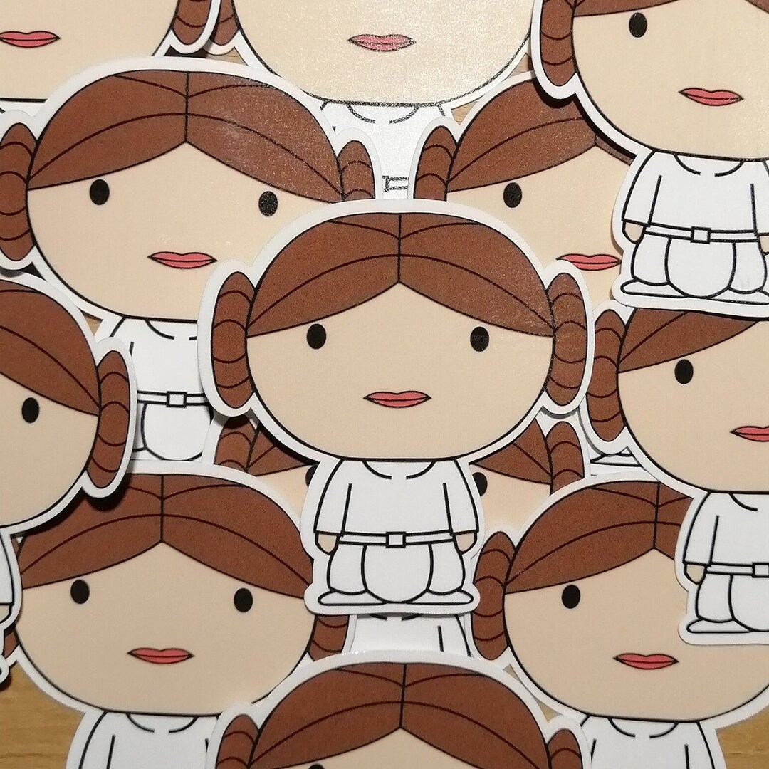 Princess Leia Organa Vinyl Sticker Star Wars Decal for Laptop, Desk ...