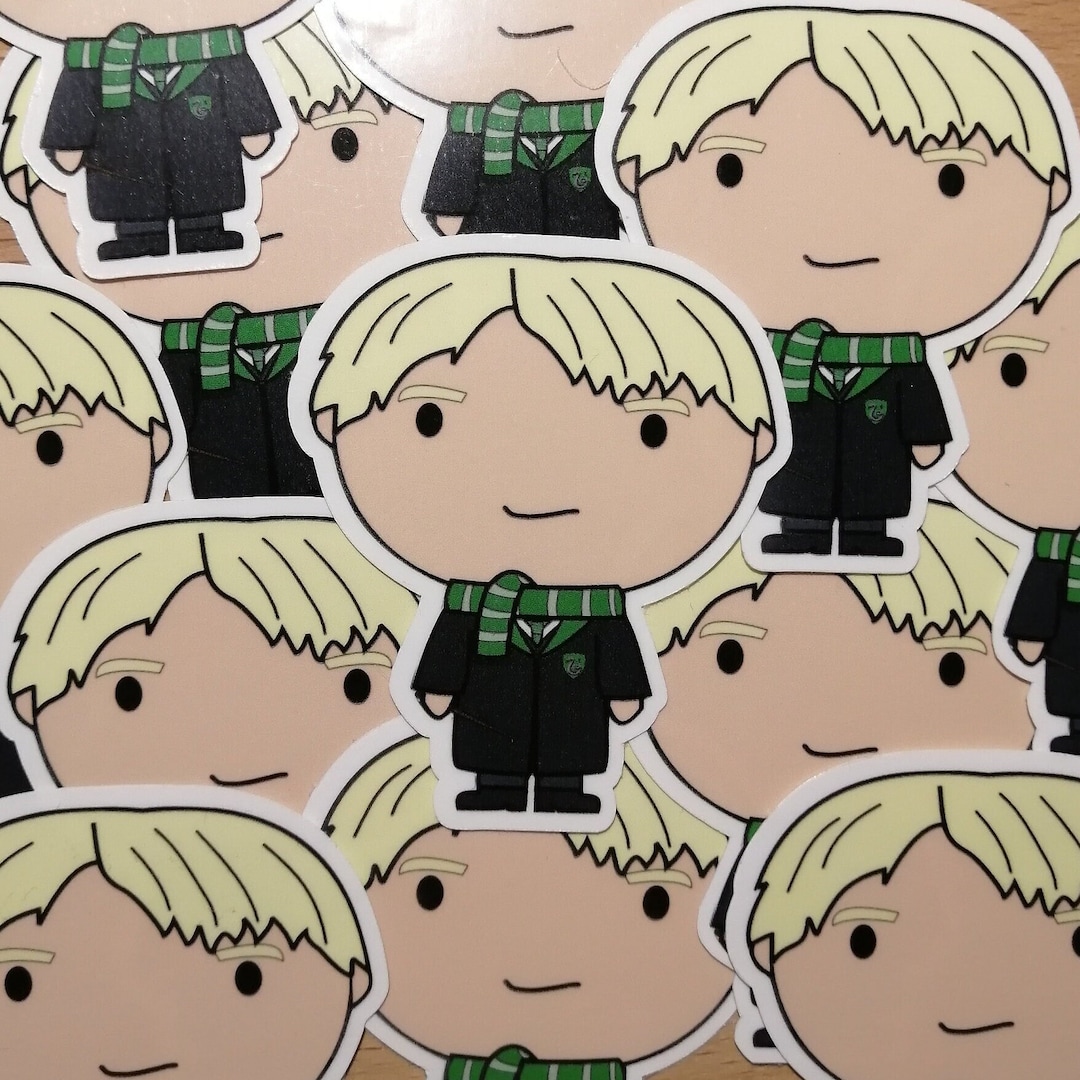Draco Malfoy Vinyl Sticker Harry Potter Decal for Laptop, Desk, Planner ...