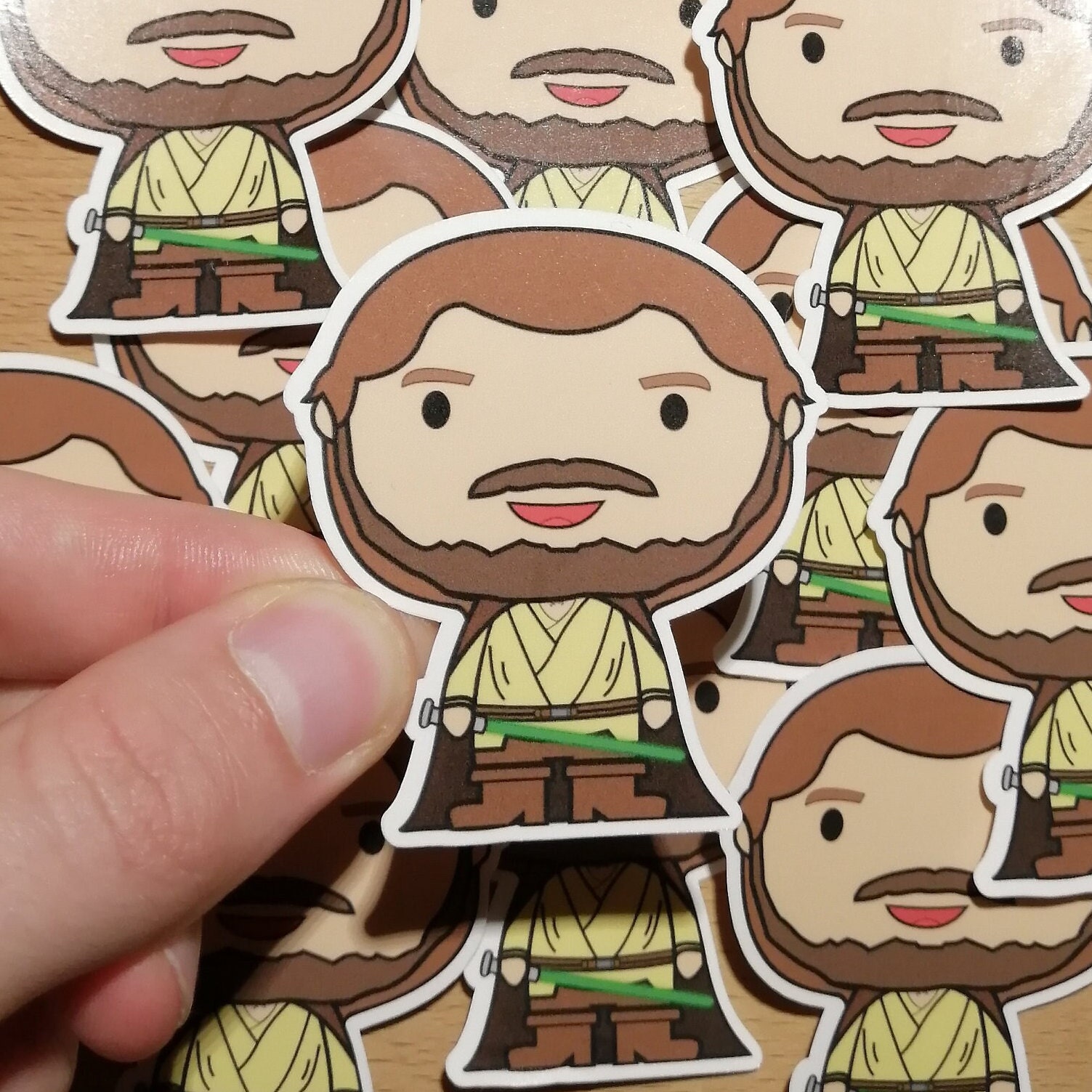 Qui-gon Jinn Vinyl Sticker Star Wars Sticker for Laptop - Etsy