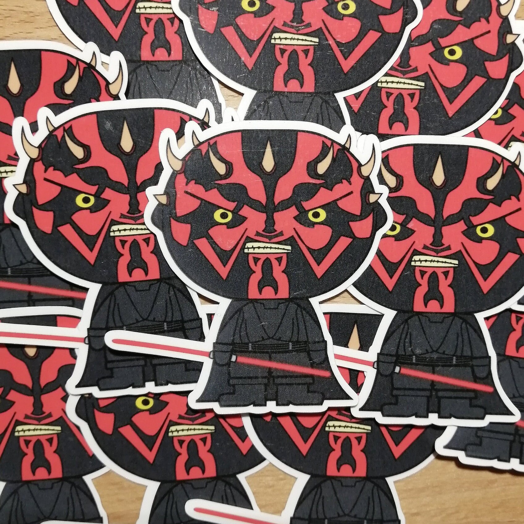Darth Maul Vinyl Sticker - Star Wars Decal for Laptop, Desk, Planner ...
