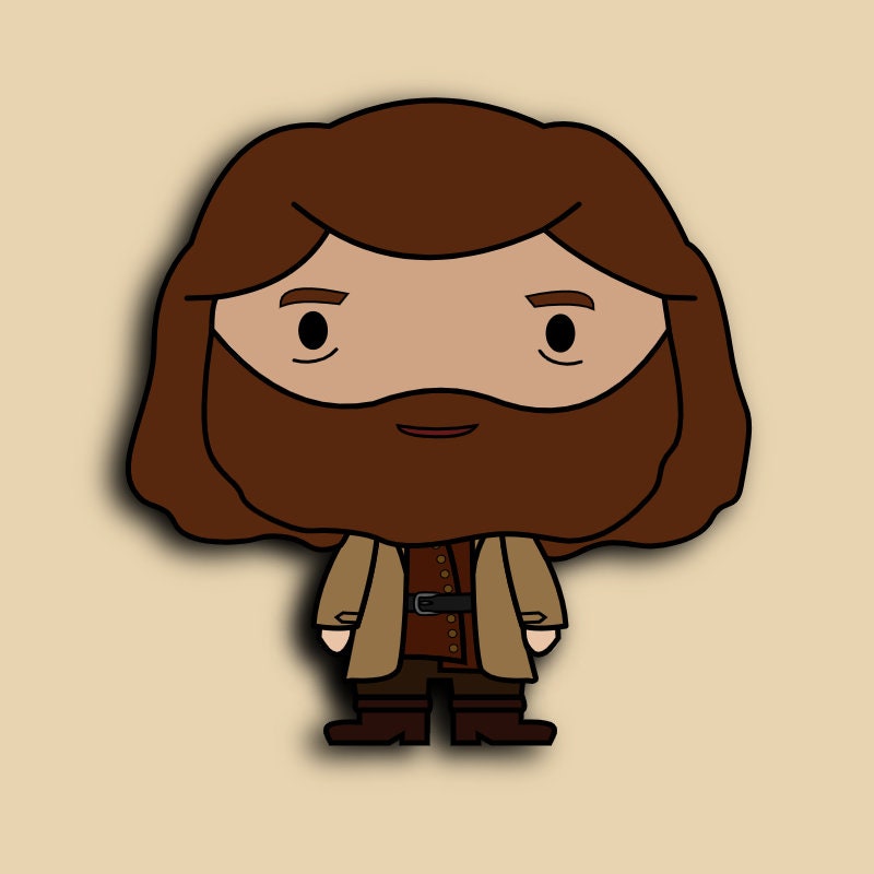 Rubeus Hagrid Vinyl Sticker Harry Potter Decal for Laptop - Etsy