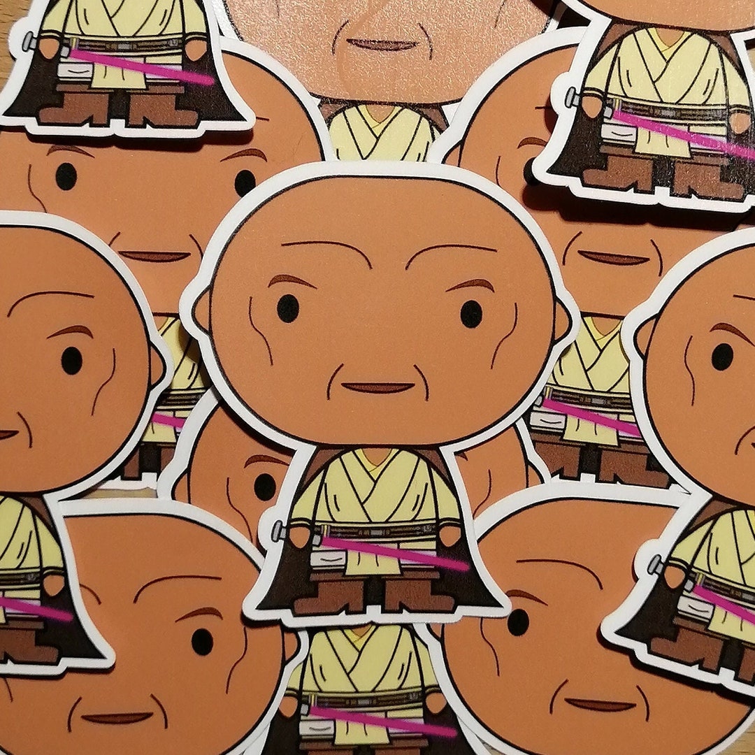 Mace Windu Vinyl Sticker Star Wars Decal for Laptop, Desk, Planner ...
