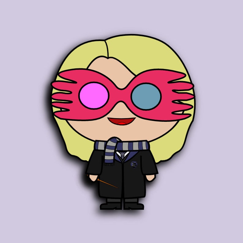 Luna Lovegood Vinyl Sticker Harry Potter Decal for Laptop, Desk ...