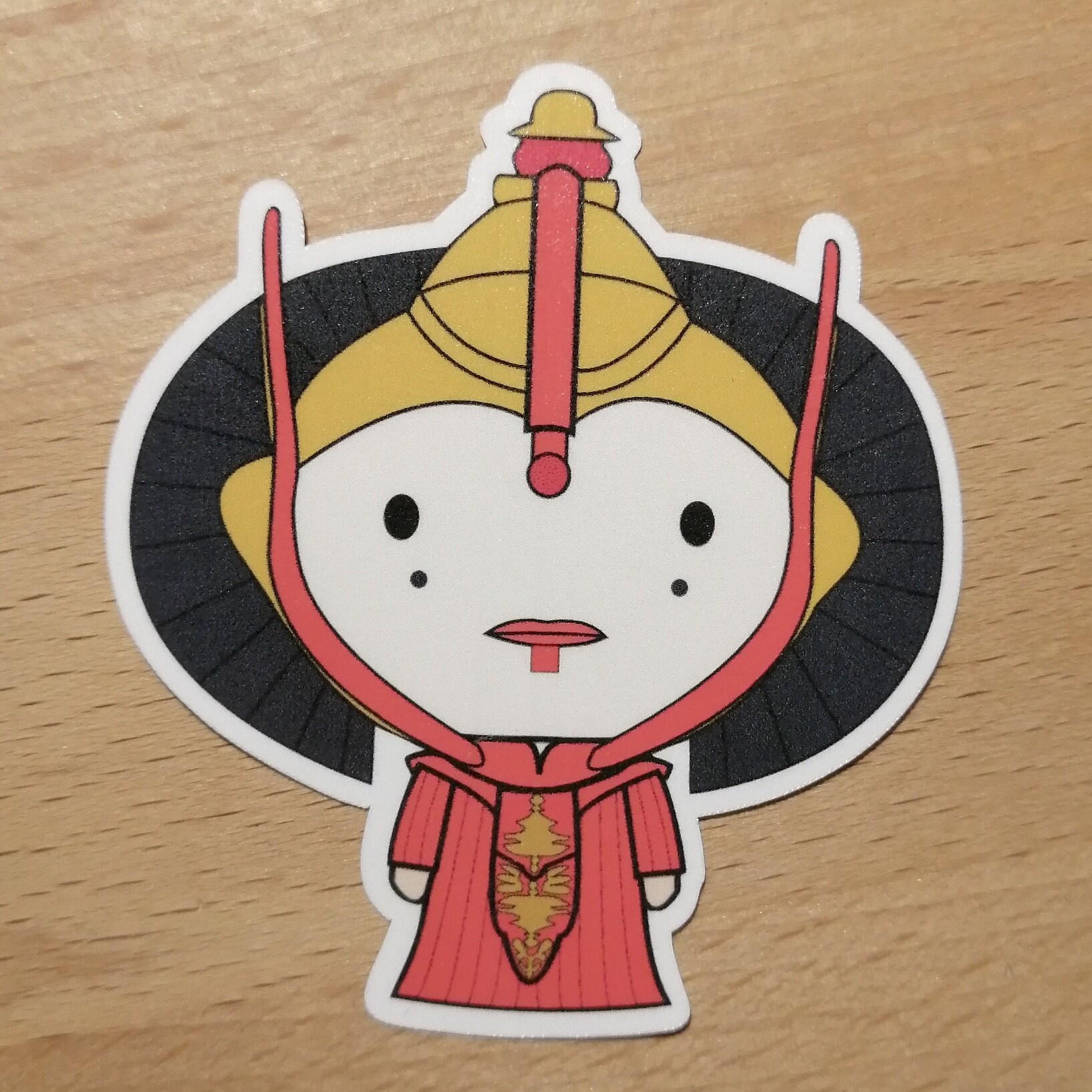 Padme Amidala Vinyl Sticker - Star Wars Decal for Laptop, Desk, Planner ...
