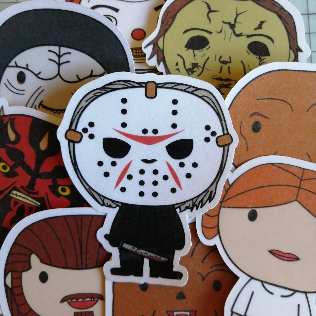 Jason Vorhees Sticker Halloween Sticker for Laptop, Desk, Planner ...