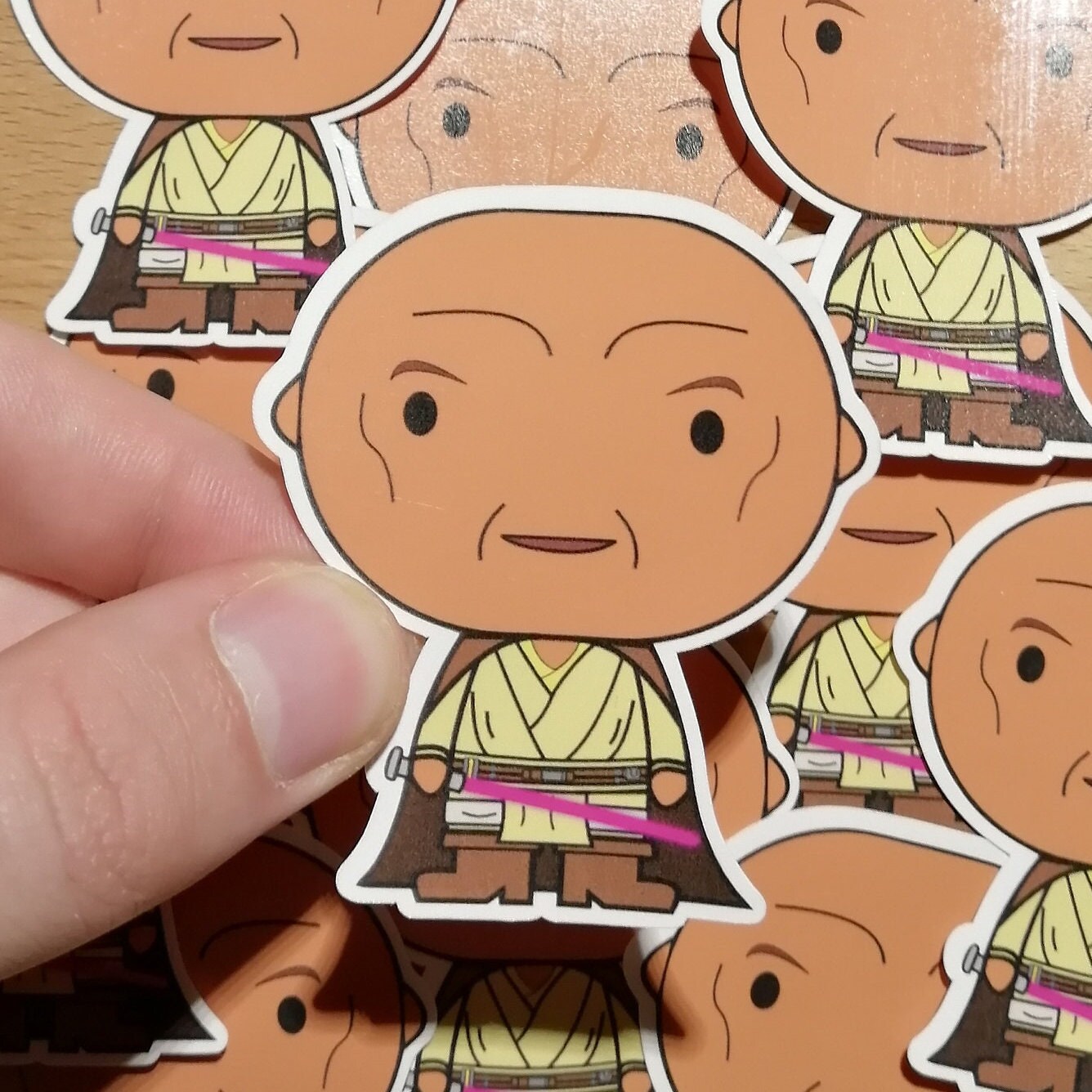 Mace Windu Vinyl Sticker Star Wars Decal for Laptop, Desk, Planner ...