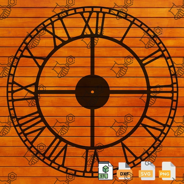 Wall Clock Stl Files - Etsy