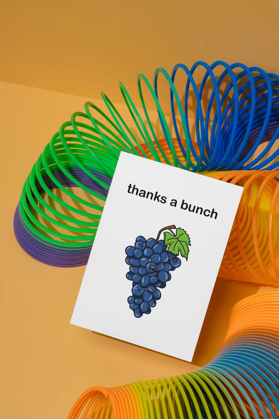 Thanks A Bunch Greeting Card Food Pun Thank You Card for Loved One ...