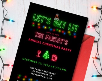 Lit Party Invite - Etsy