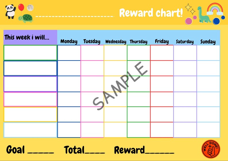 Printable Kids Reward Chart & Certificate | Behaviour Chart PDF | Fun ...