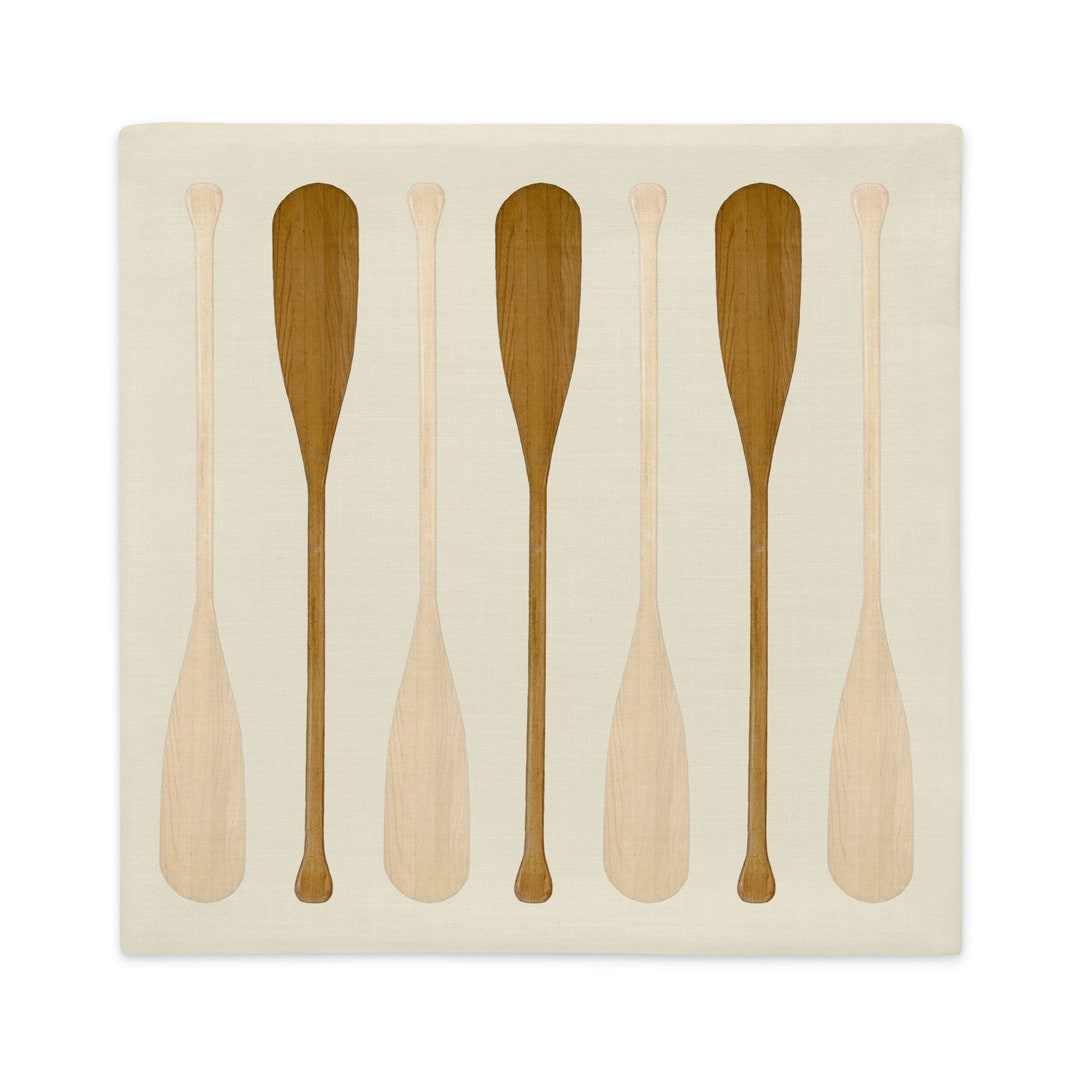 Neutral Canoe Paddle Premium Pillow Cover - Etsy