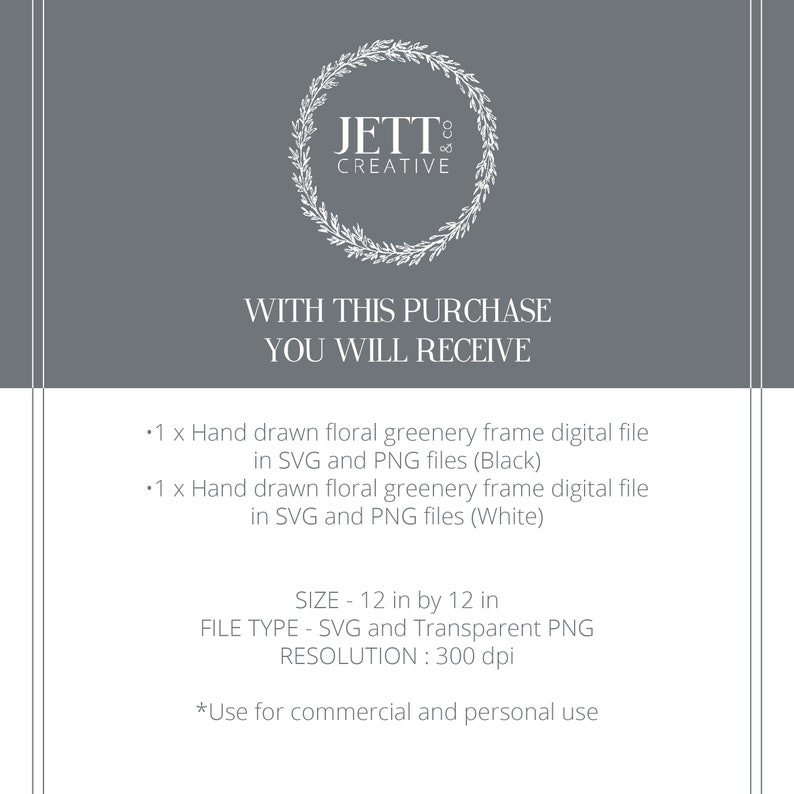 Floral Greenery Frame PNG & SVG, Clipart, Hand Drawn Illustrated ...
