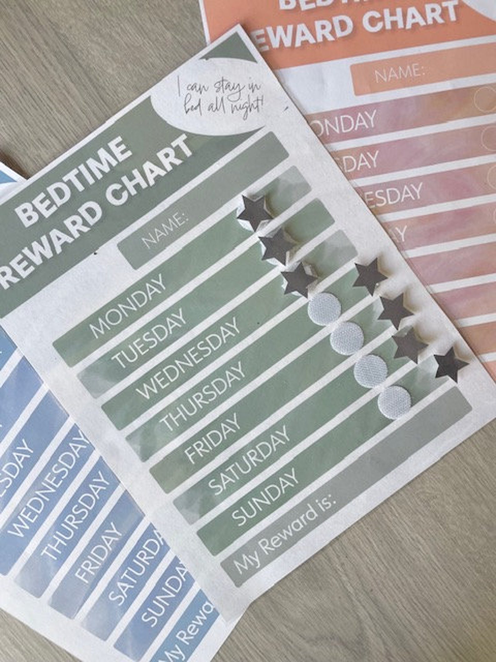 Bedtime Reward Chart, Kids, Reward Chart, Printable Reward Chart, Kids ...