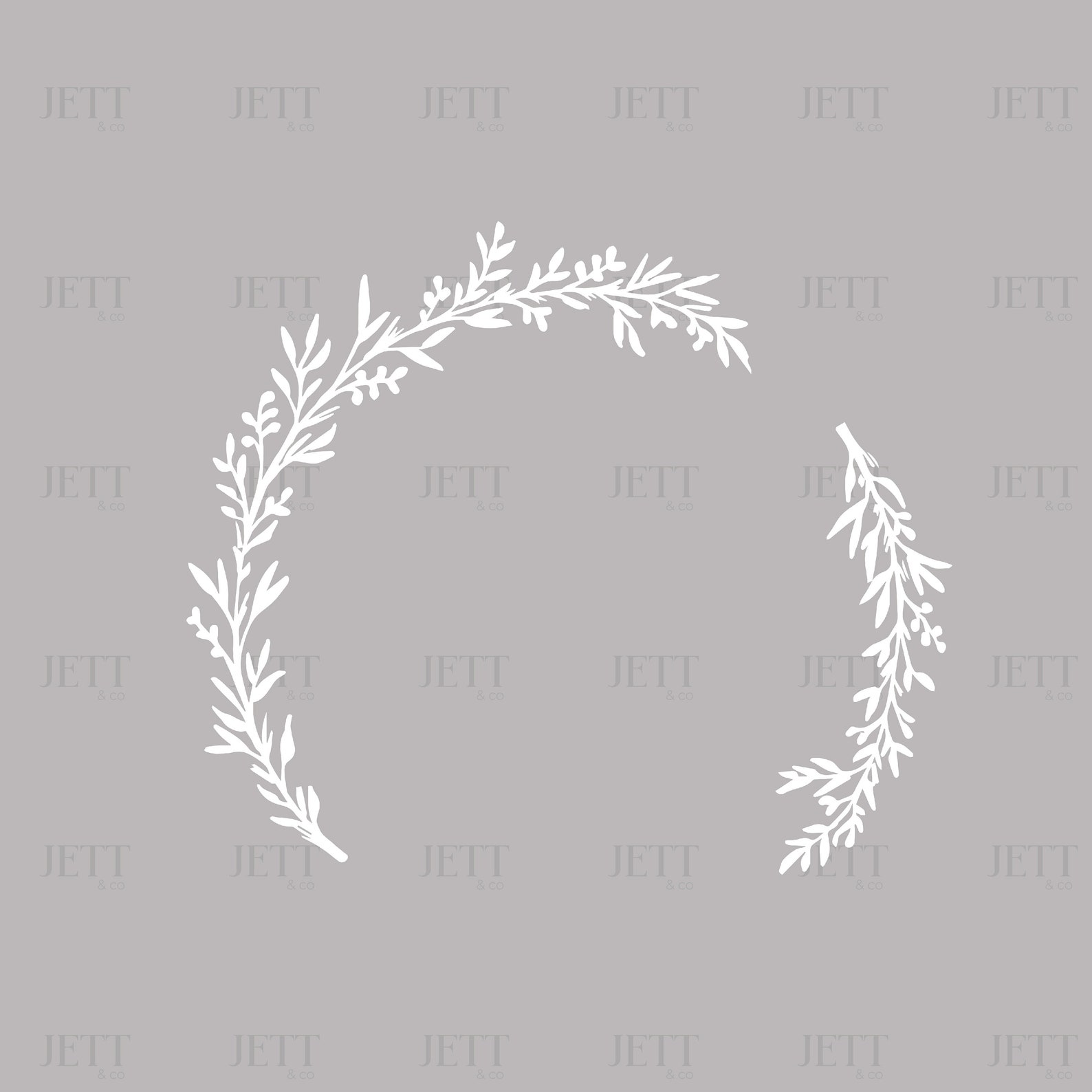 Greenery Berry Wreath PNG & SVG Clipart Hand Drawn - Etsy
