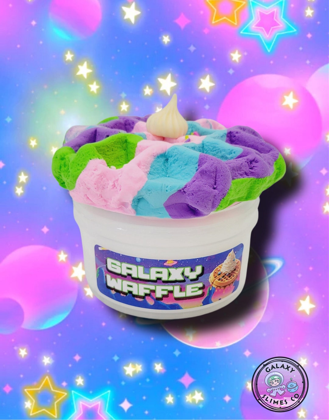 GALAXY WAFFLE DIY Slay Slime-butter Slime-slime Shops-asmr-free Extras ...