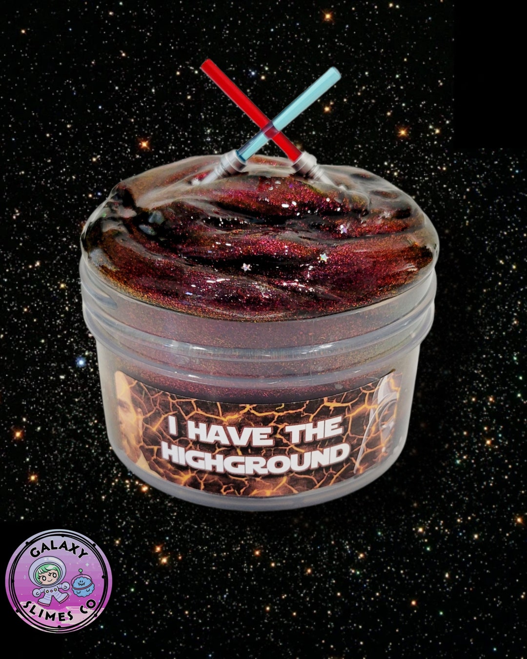 I Have the HIGHGROUND Multichrome Slime-star Wars-asmr-fun Slime-galaxy ...
