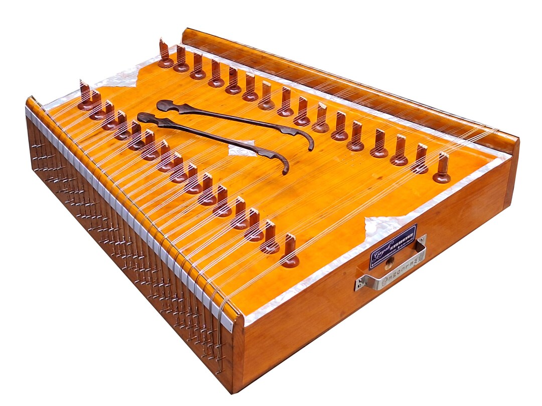 Santoor, Natural Color , With Playing Sticks , Tuning Keys , Carry Bag ...