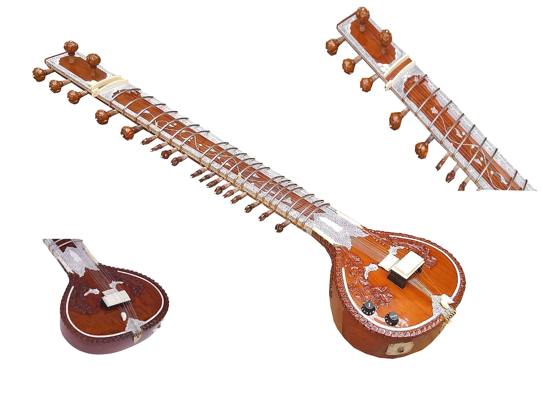 Sitar Designer 7 String Ravi Shankar Style Tun Wood Traveler - Etsy