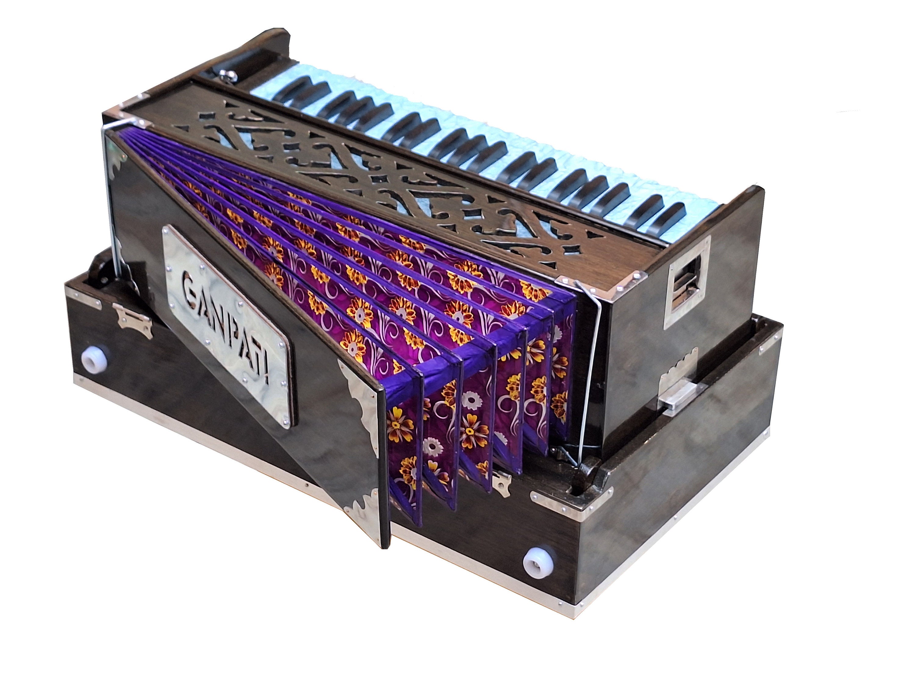 Harmonium Folding, 3.5 Octaves, 9 Stops , Double Reeds, 7 Fold Bellow ...