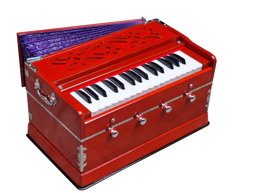 Harmonium 4 Stop 32 Keys 7 Fold Bellow Double Reeds Tuned to 440 Hz for ...