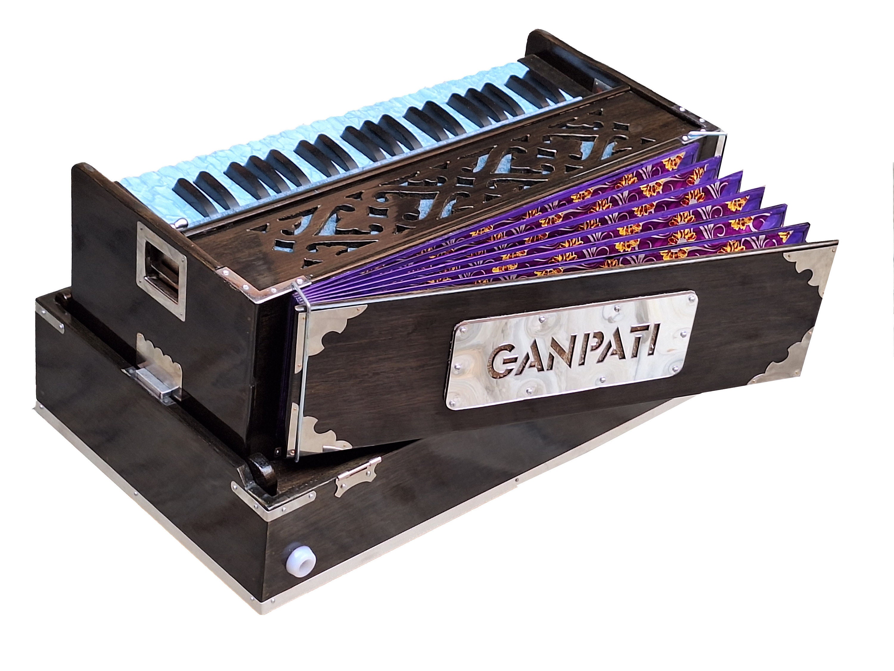 Harmonium Folding, 3.5 Octaves, 9 Stops , Double Reeds, 7 Fold Bellow ...