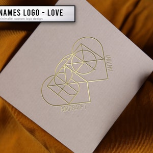 Two Names Logo Design Love Logo Tattoo Logo Design Names - Etsy