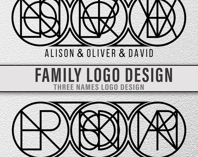 Family Logo Design, Name Logo Design, Family Names Logo SVG, Minimalist ...