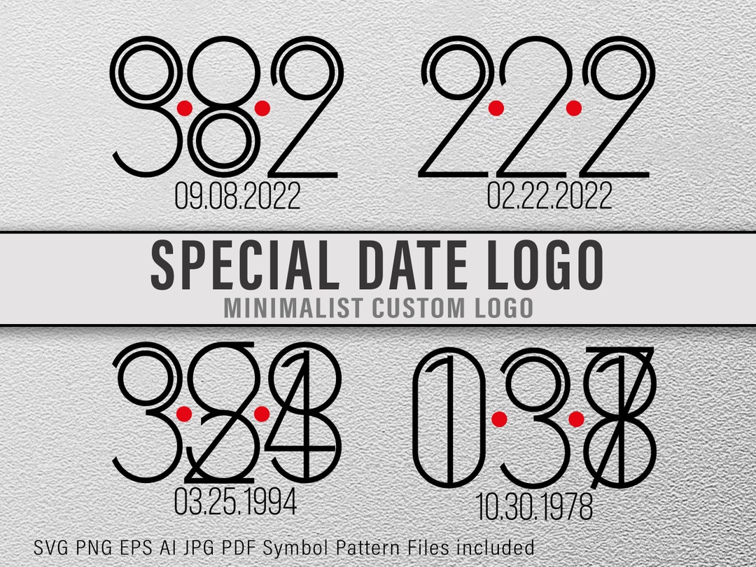 Dates Logo Design, Custom Logo Design, Minimalist Logo, Tattoo Logo ...