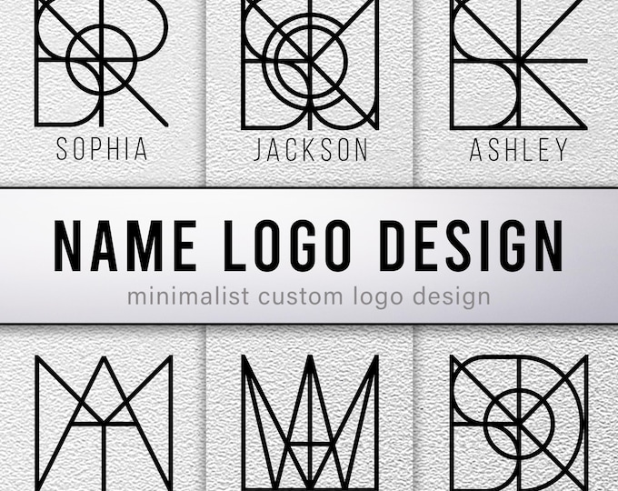 Custom Name Logo Design, Minimalist Logo, Name Logo SVG, Personalized ...