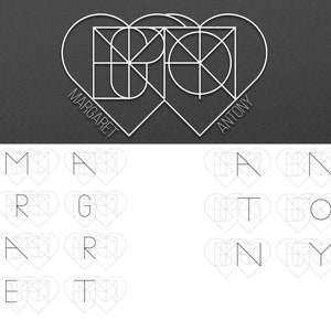 Two Names Logo Design, Love Logo, Tattoo Logo Design, Names Logo SVG ...