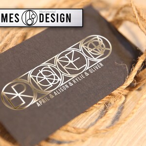 Four Names One Logo Design Tattoo Logo Design Name Logo SVG - Etsy