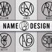 Custom Name Logo Design Minimalist Logo Name Logo SVG - Etsy