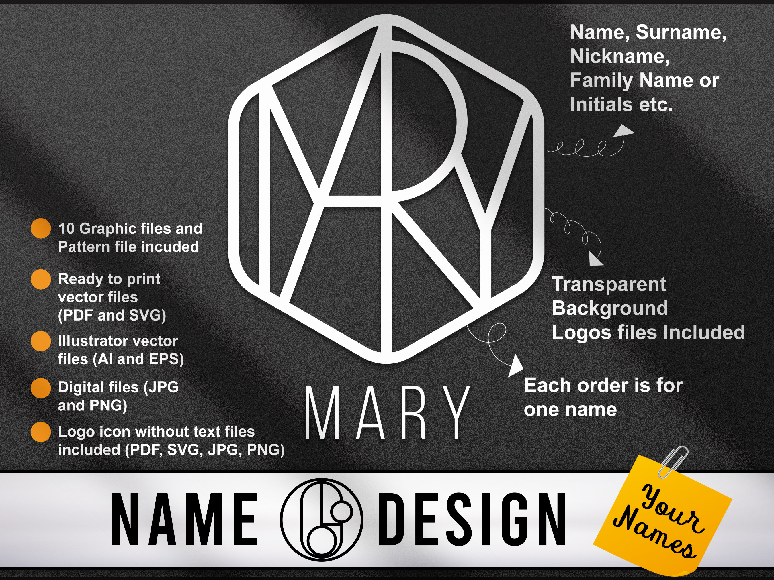 Graphic Designer Name Logos