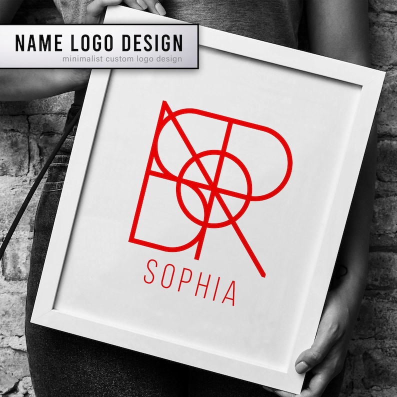 Custom Name Logo Design, Minimalist Logo, Name Logo SVG, Personalized ...