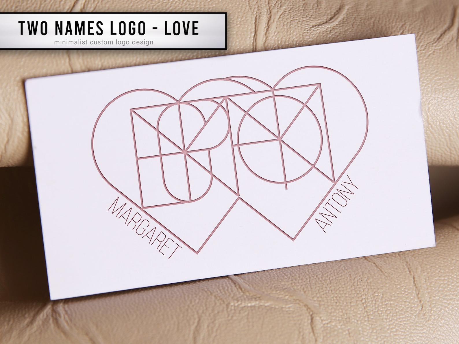 Two Names Logo Design Love Logo Tattoo Logo Design Names - Etsy