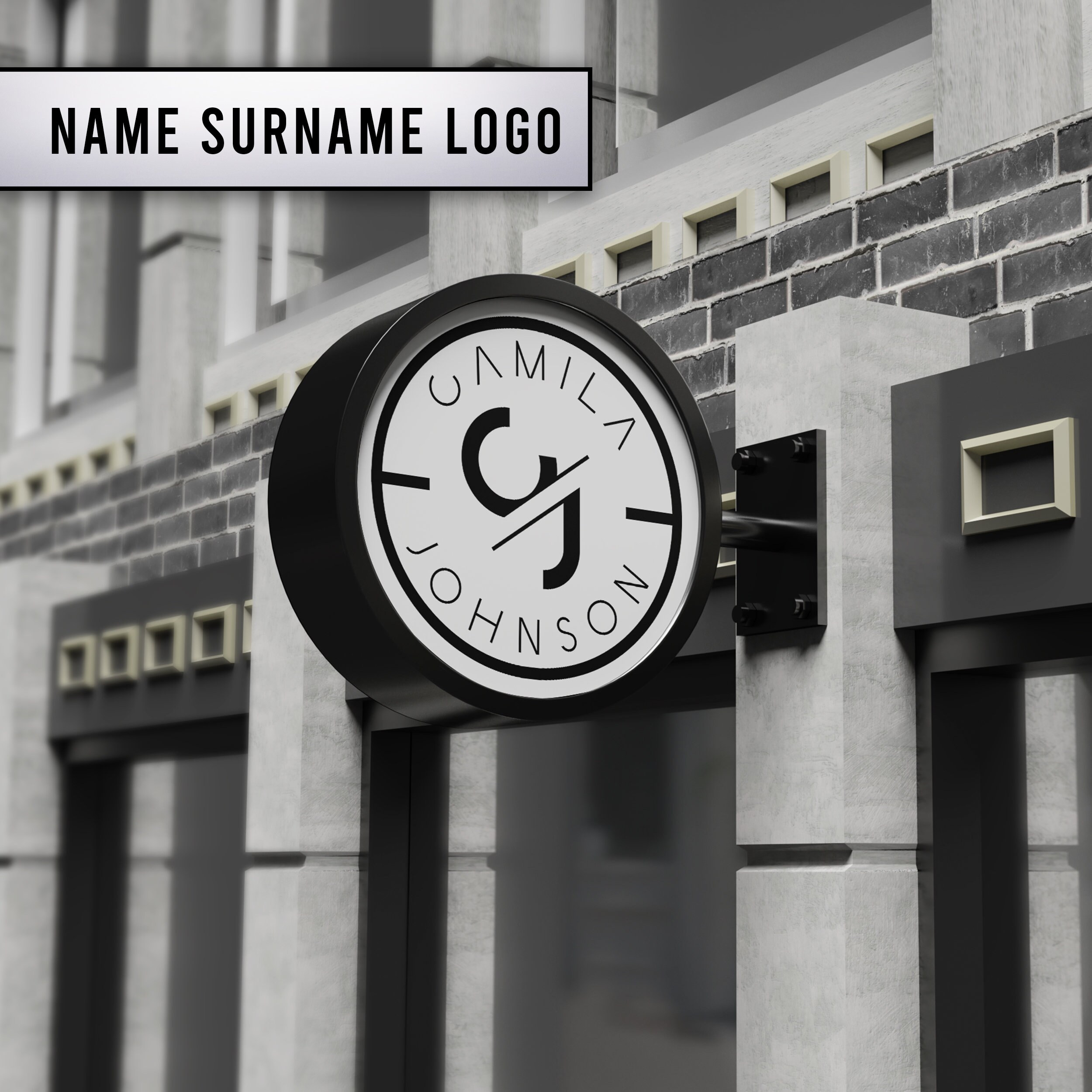 Custom Name Logo Design Name Surname Logo Minimalist Logo - Etsy