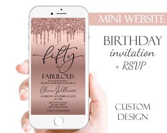 Rsvp Birthday Invitation - Etsy
