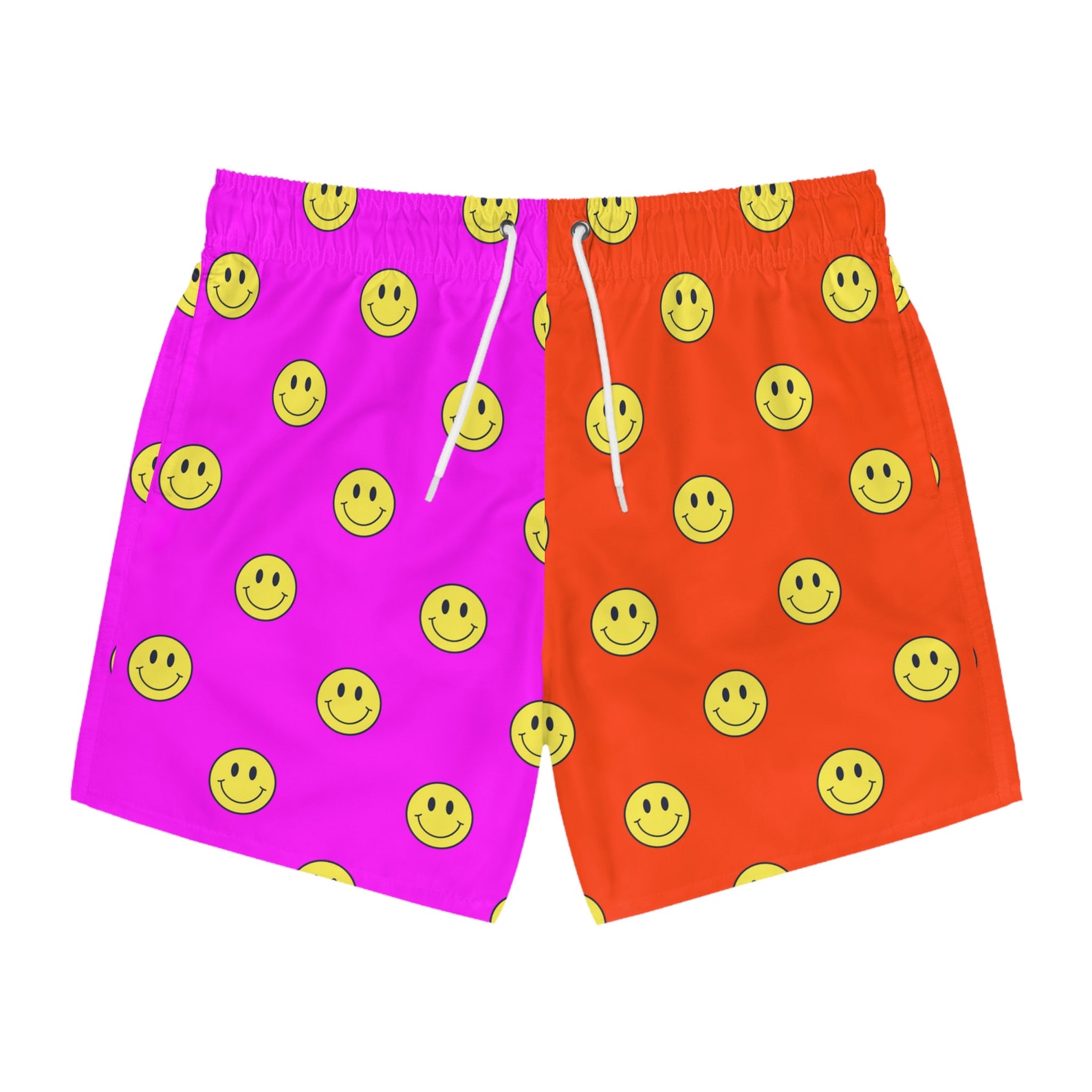 Happy Smiley Face Swim Trunks - Etsy