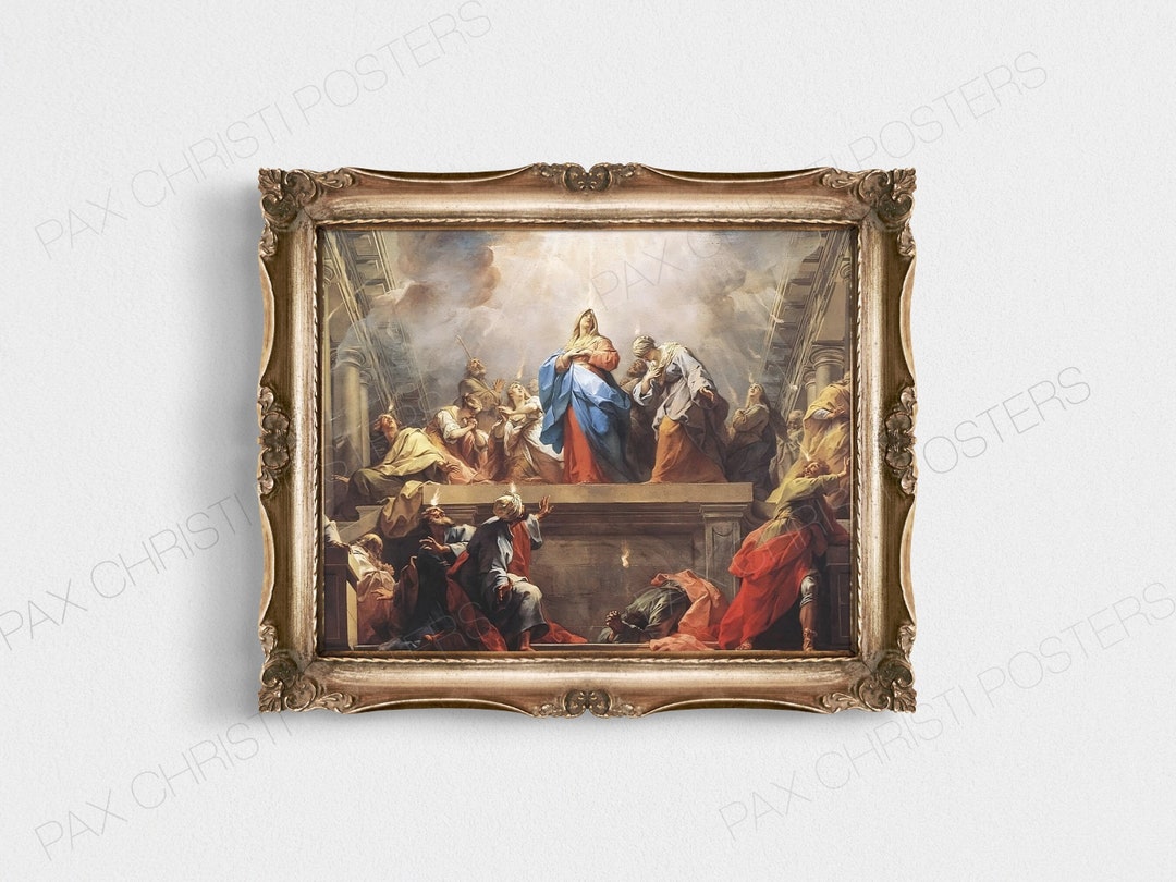 Pentecost DIGITAL PRINT - Jean II Restout - Catholic Wall Decor in ...