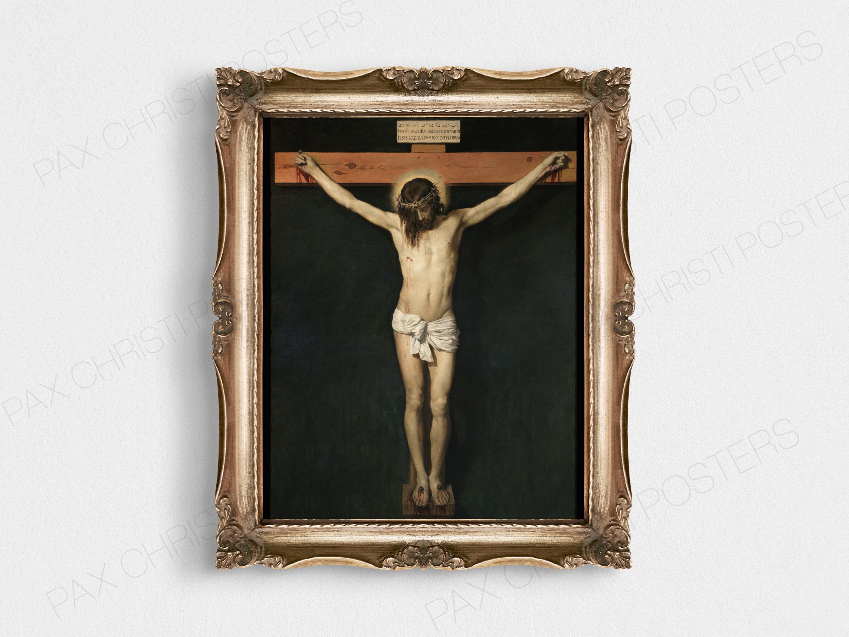 Christ Crucified MATTE POSTER by Diego Velázquez Catholic Wall Decor in 11x14 and 16x20 Catholic ...