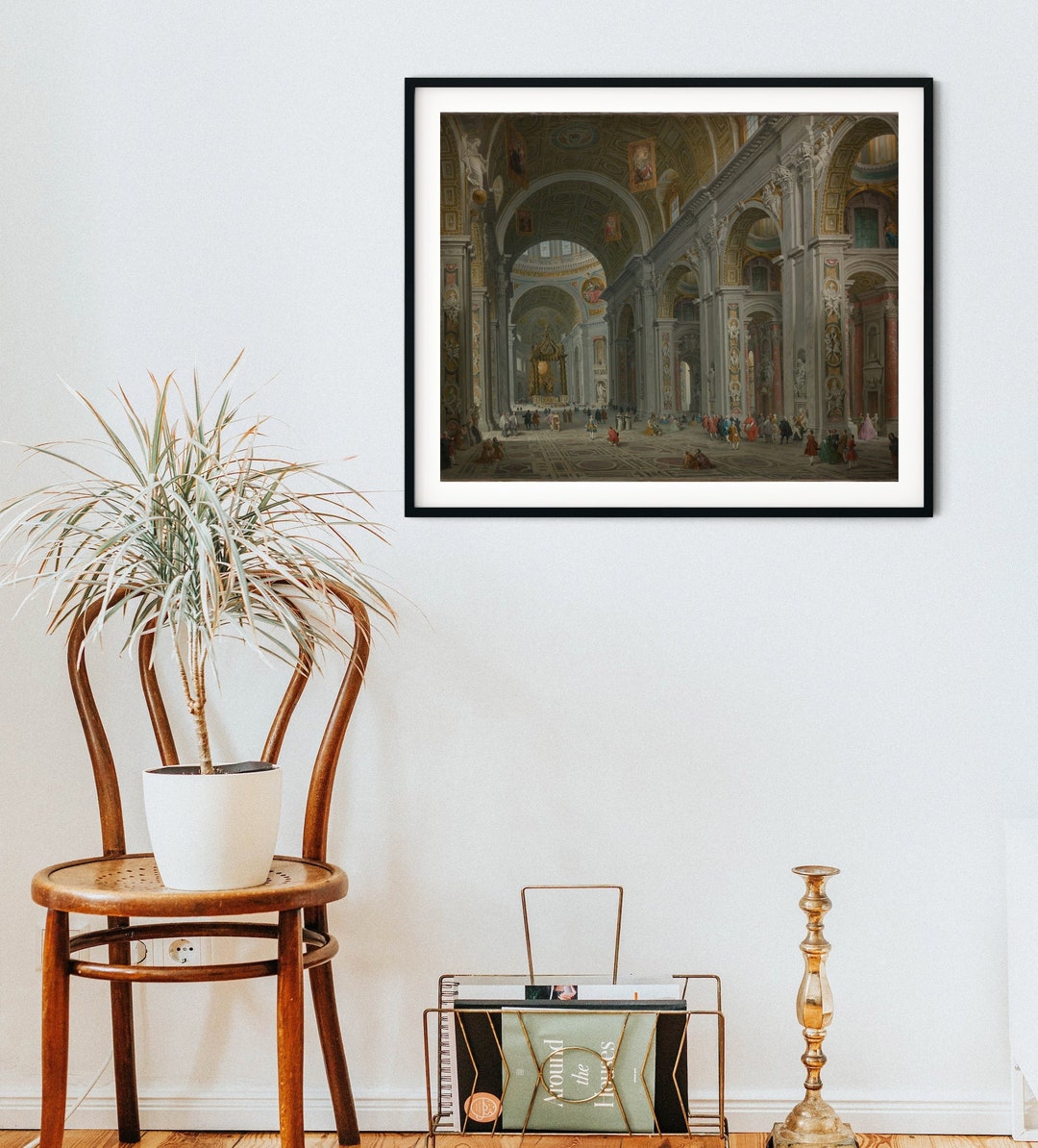 Interior of Saint Peter's Basilica, Rome After 1754, Matte Poster ...