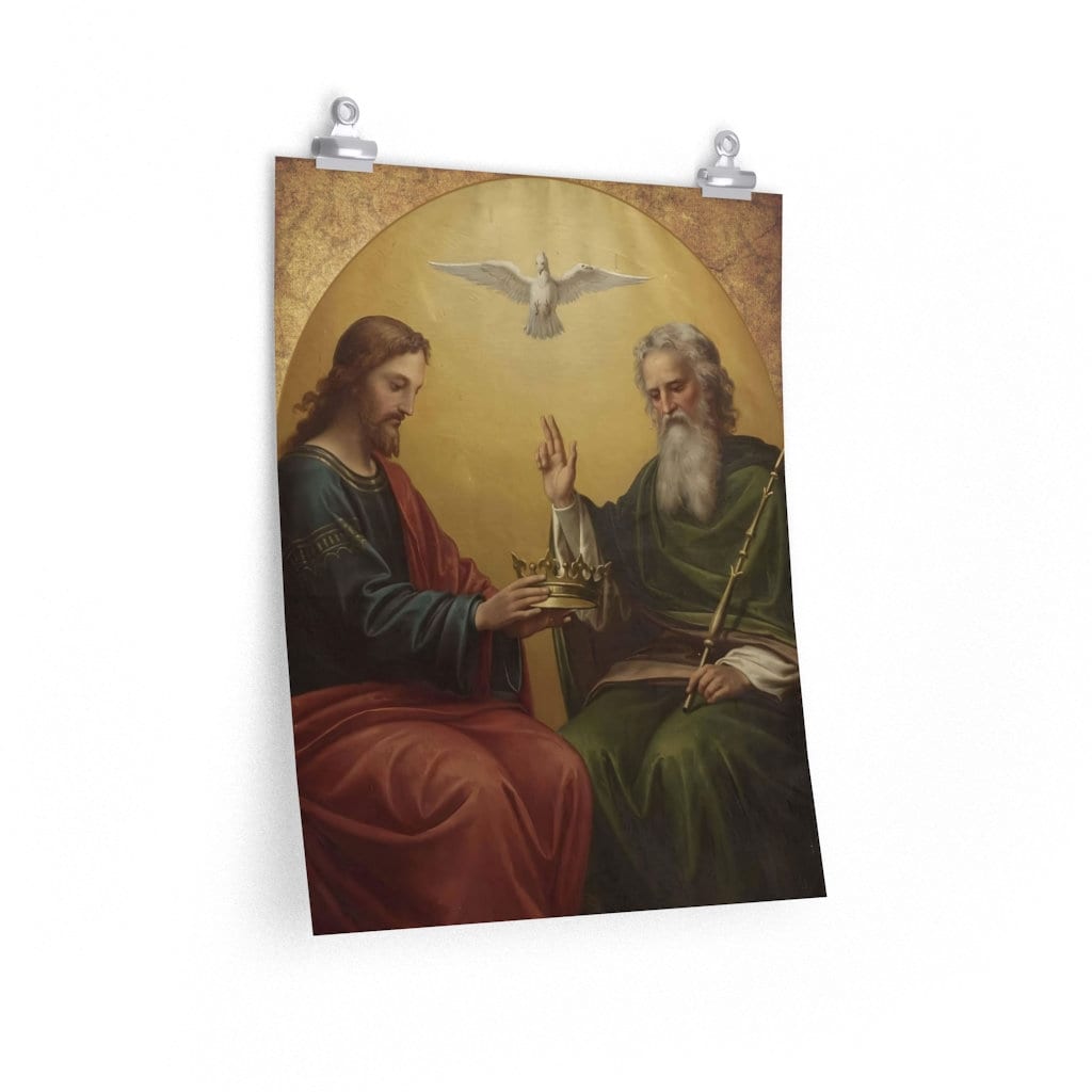Holy Trinity Matte Poster Trinity by Max Furst Catholic - Etsy
